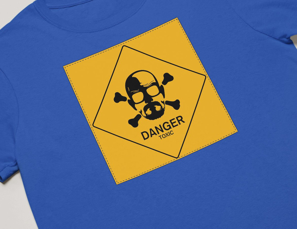 Koszulka z naszywką Breaking Bad toxic Niebieski | KOSZULKI \ Z ...